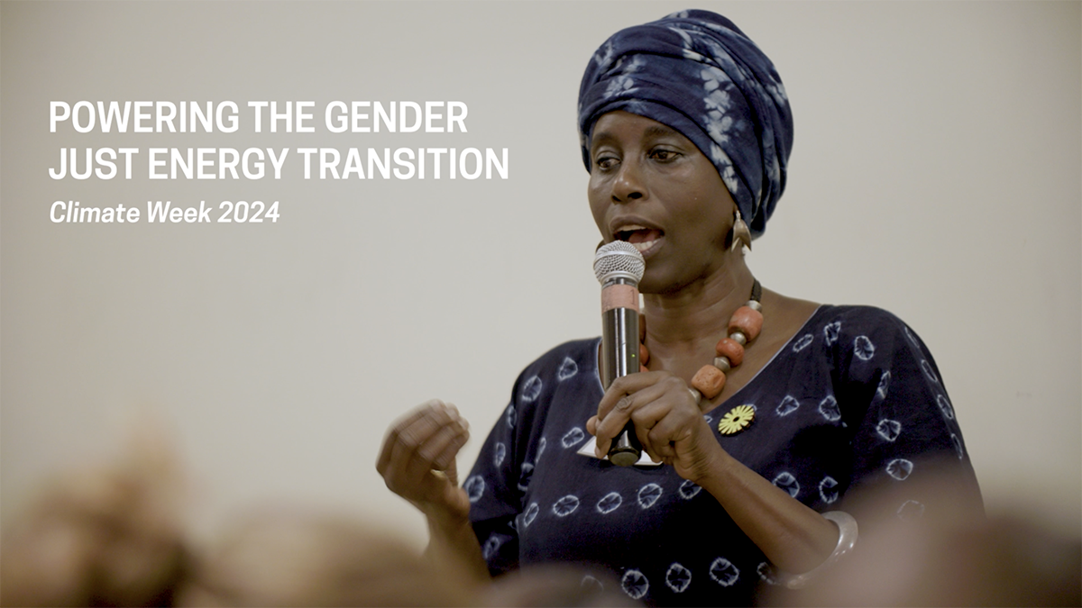 Powering the Gender Just Energy Transition — Climate Week 2024 - WEDO